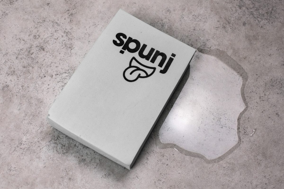 TOP TIP! Just like when removing a stain you may have to dab the spunj ...